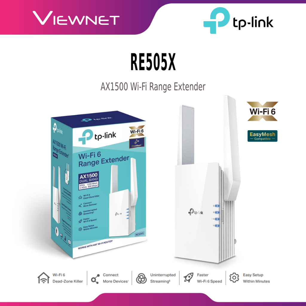 TP-LINK RE505X AX1500 / RE05X AX1800 / RE705X AX3000 WI-FI RANGE ...