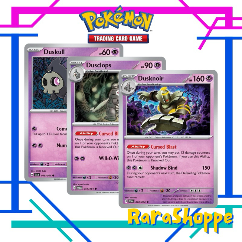 Duskull / Dusclops / Dusknoir - Shrouded Fable | Shopee Malaysia