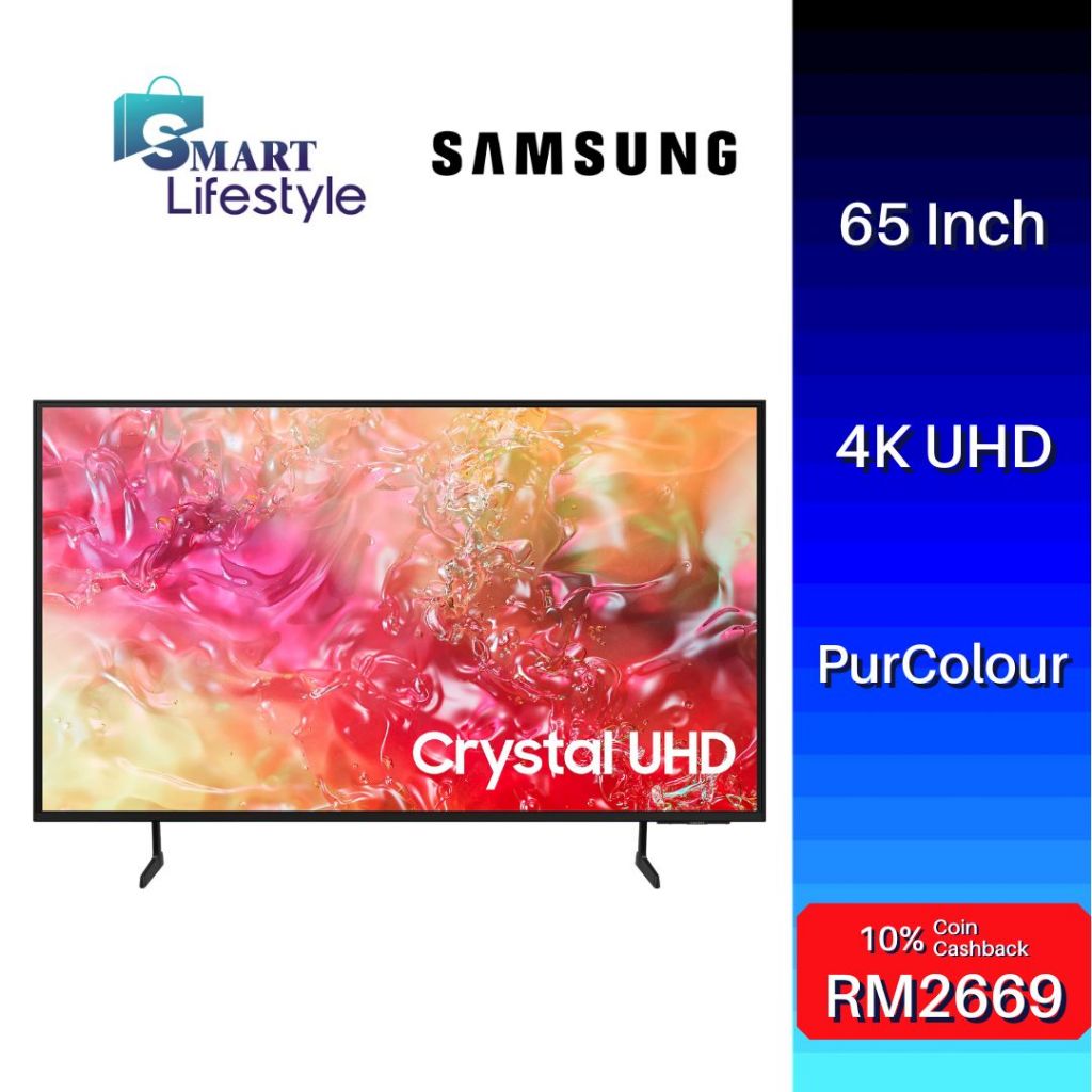 Samsung 65" Crystal UHD 4K Smart TV UA65DU7000KXXM | Shopee Malaysia