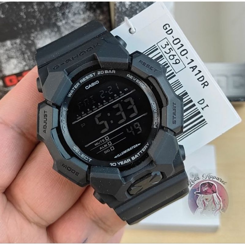 100% ORIGINAL CASIO G-SHOCK GD 010 1A1DR DIGITAL WATCH EXTREME BIO ...