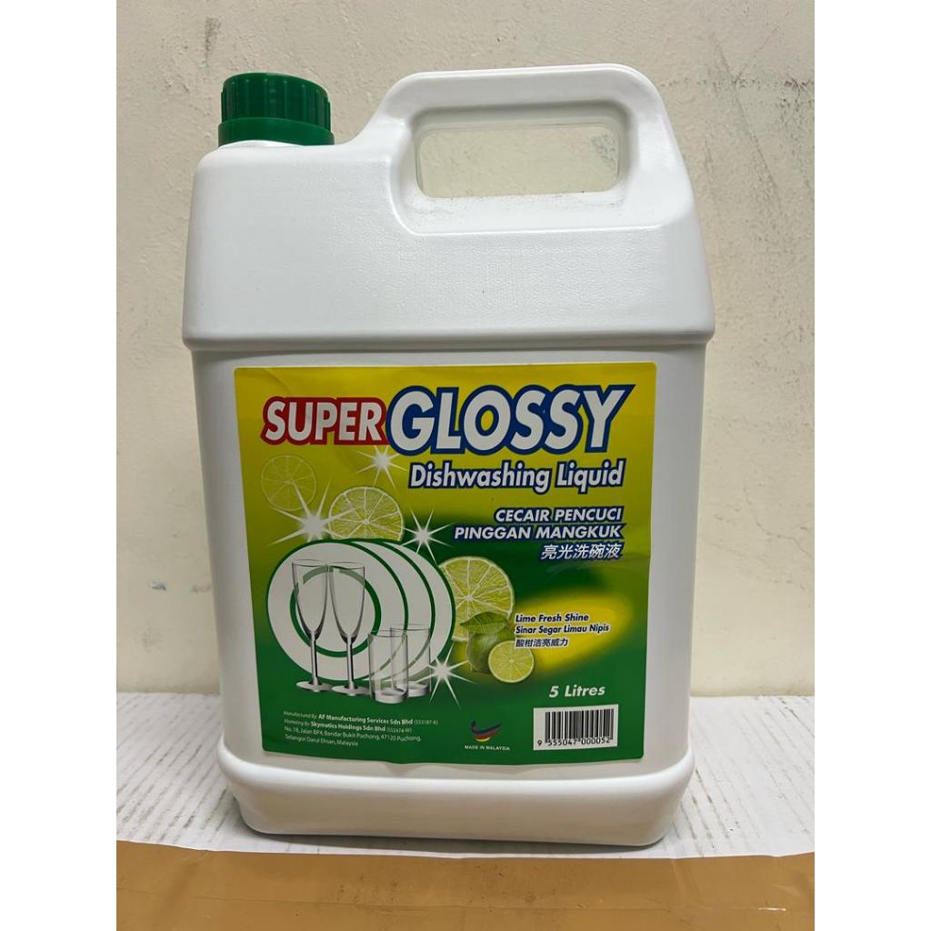 SUPER GLOSSY DISHWASHING LIQUID 5000 ml | Shopee Malaysia