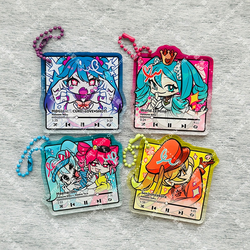 Hatsune Miku Music Player Tinted Acrylic Keychain | Shopee Malaysia