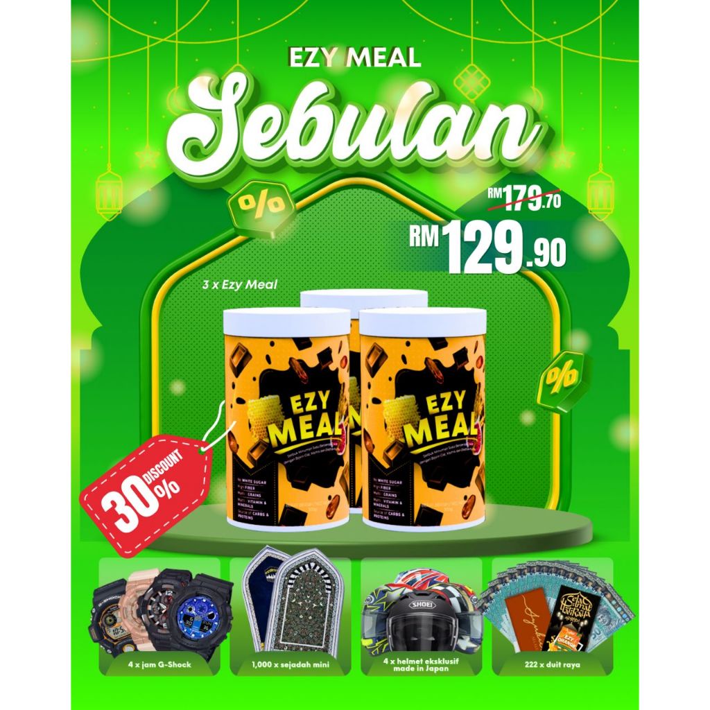 EZY MEAL COMBO SEBULAN 3 JAR | Shopee Malaysia