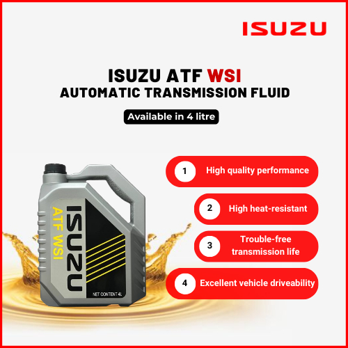 Isuzu ATF WSI (4L) for General ATF System & Power Steering Wheel System- D-MAX RT50 / X-TERRAIN ...