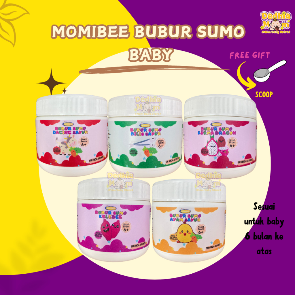 MOMIBEE BUBUR SUMO BABY 6 BULAN MAKANAN BABY PUREE TRAVEL READY TO EAT ...