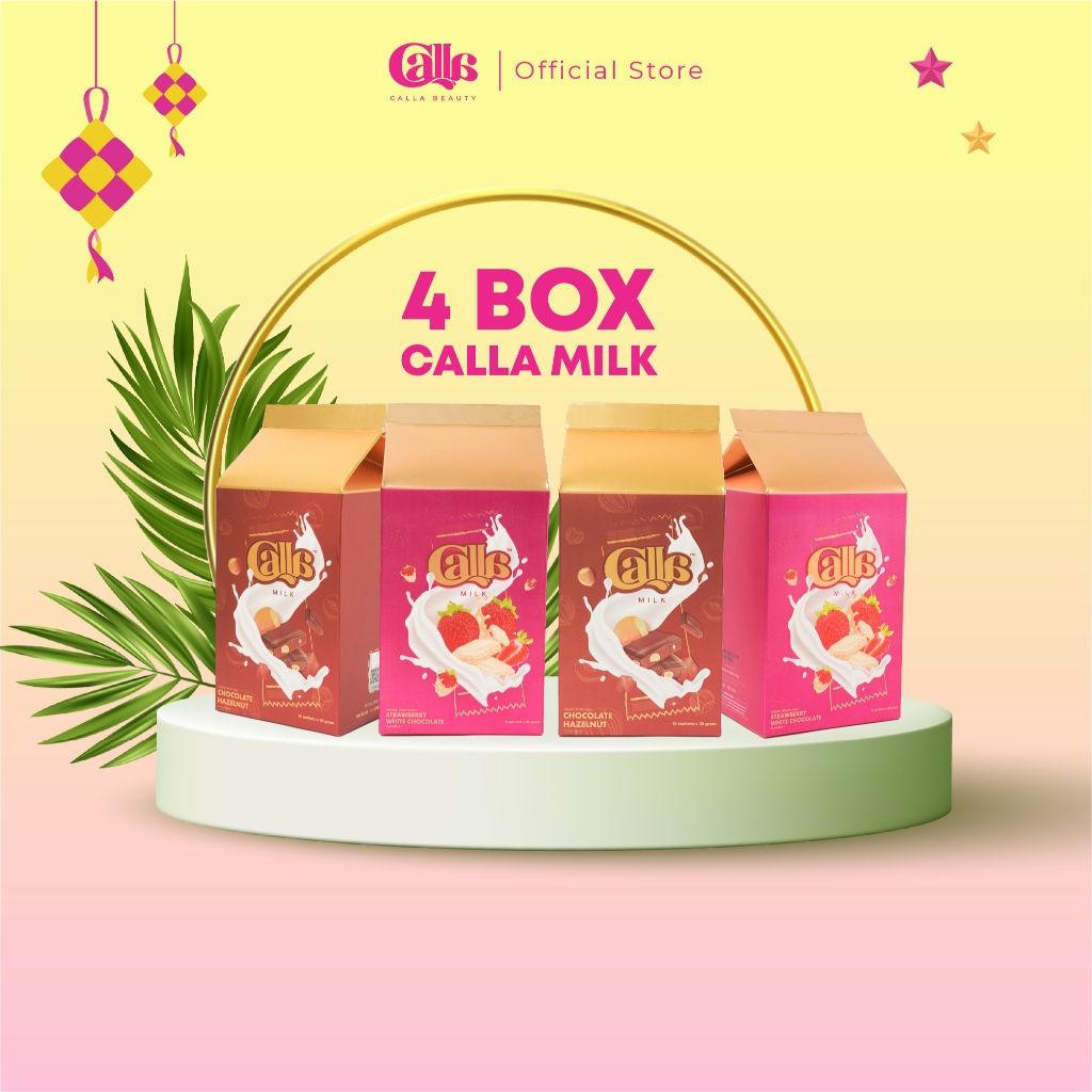 CALLA MILK | Combo 4 Box Susu Kambing Berperisa 4 Box 15 Sachet x 25 ...