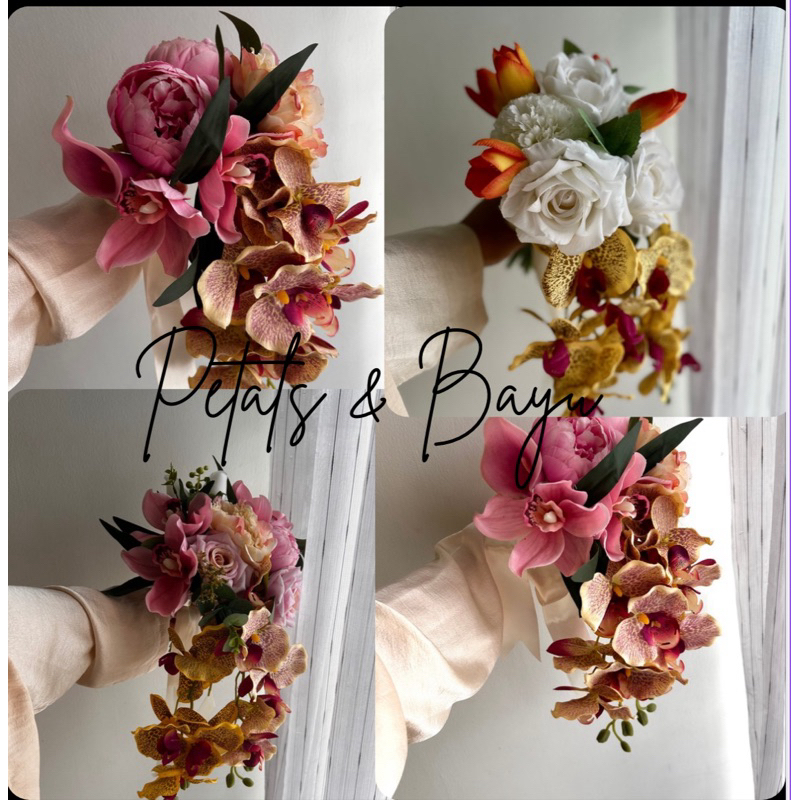 Bunga tangan pengantin orkid cascades | Shopee Malaysia