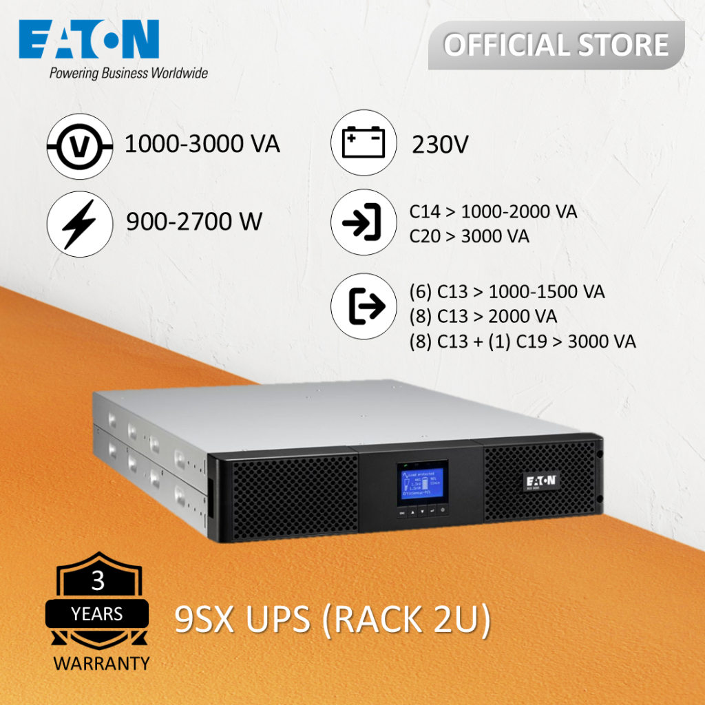 EATON UPS 9SX 230V 2U (RACK 2U) 9SX1000IR/9SX1500IR/9SX2000IR/9SX3000IR ...