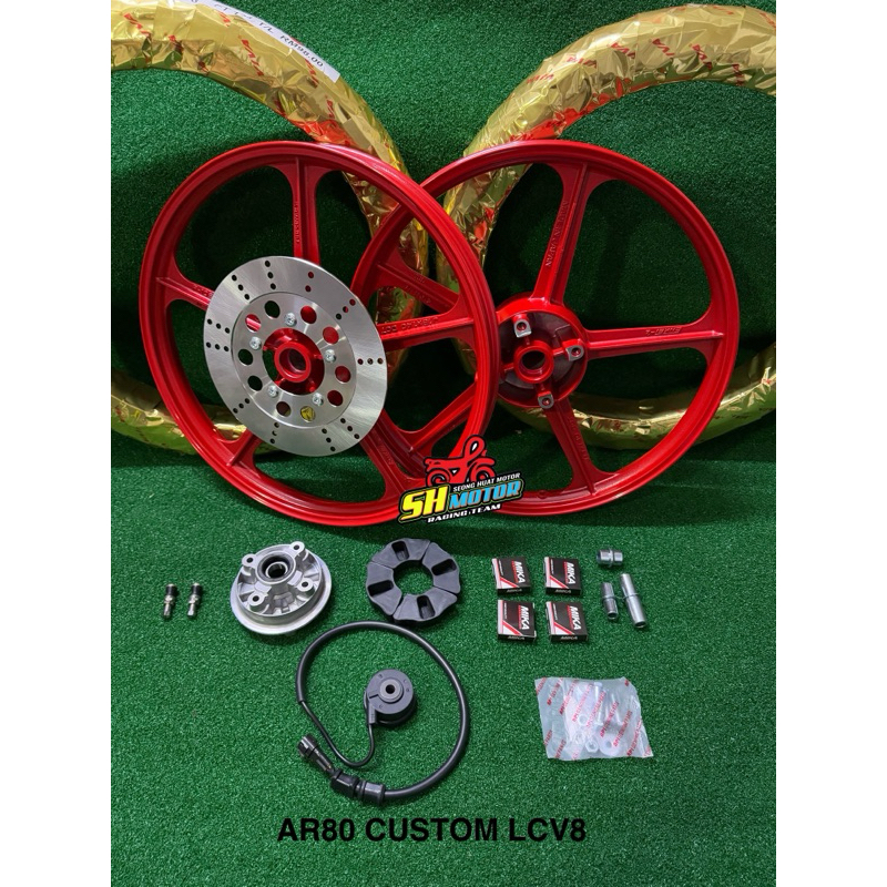 AR80 COMBO SET LCV8 CUSTOM HUB Y125 RIM KAWASAKI | Shopee Malaysia