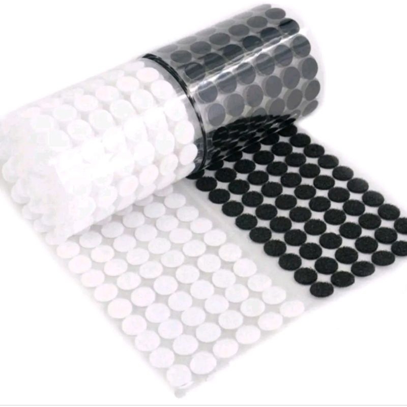 Self Adhesive velcro tape magic tape round velcro tape round dot velcro ...
