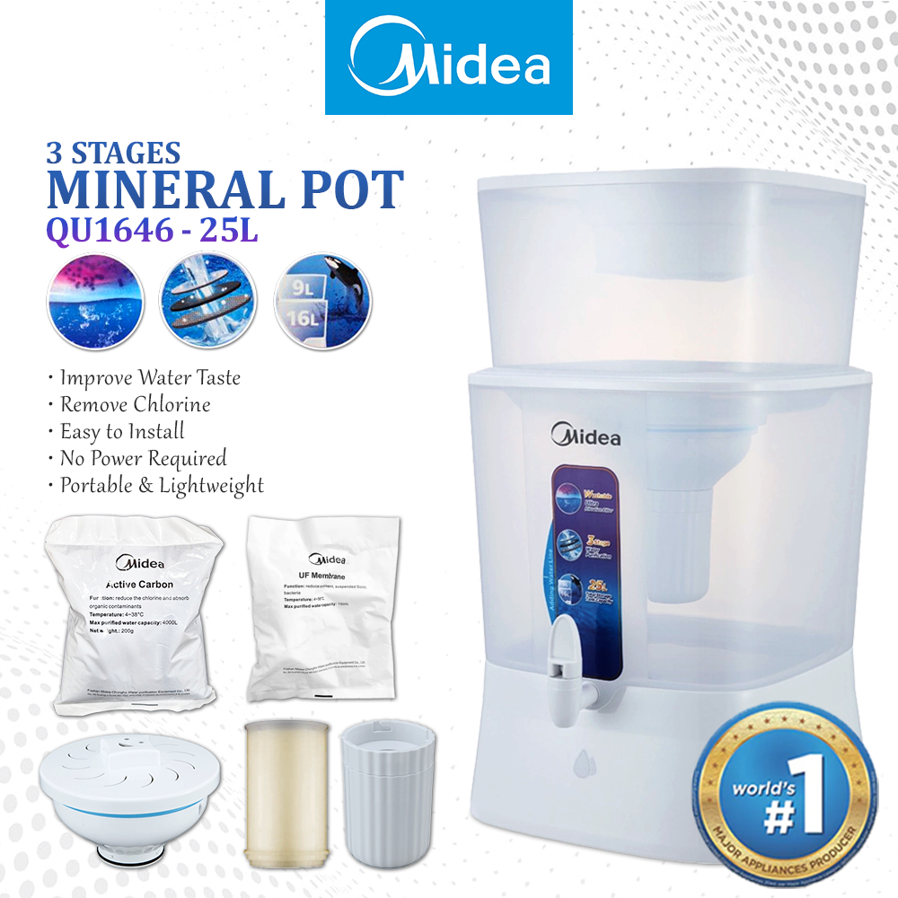 Midea Gravity Type Mineral Water Filter Purifier Countertop Water ...