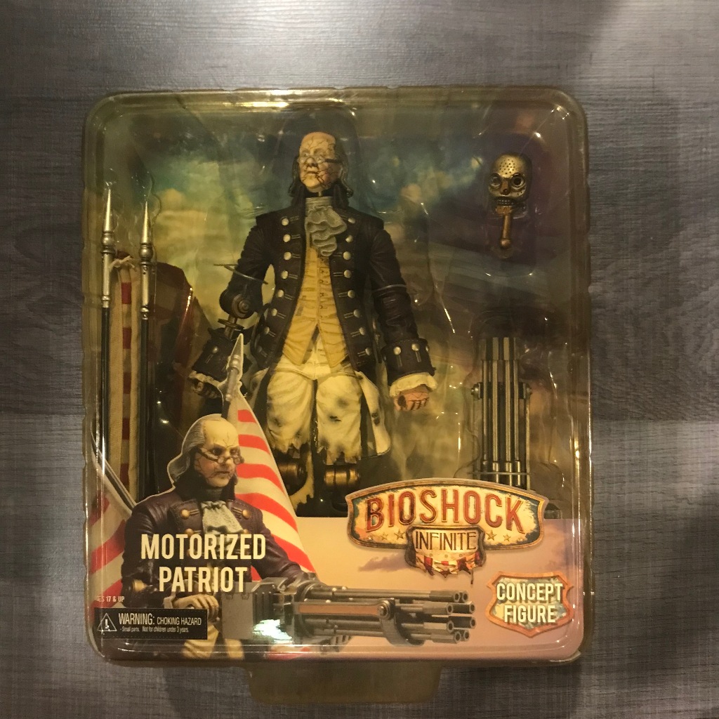 Neca Bioshock Infinite Motorized Patriot Benjamin Franklin Action ...