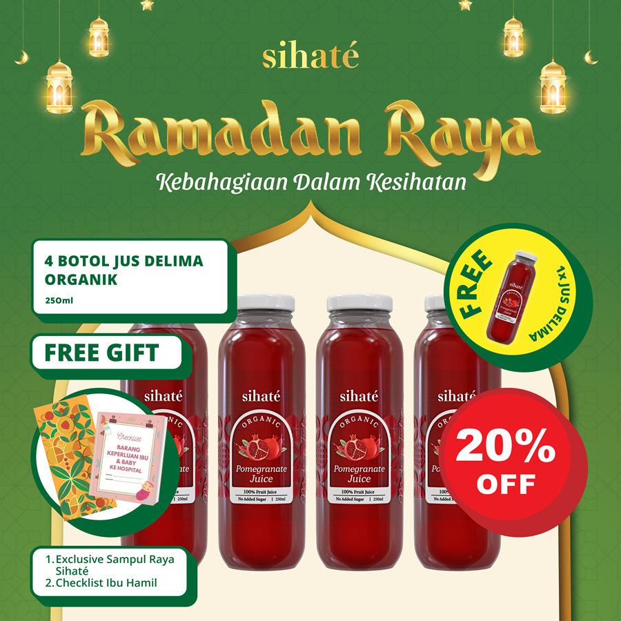 🔥 JUS DELIMA 🔥 Jus Delima Sihate Organic Pomegranate Juice Sihate ...