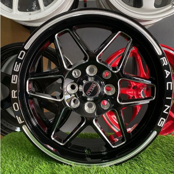 Weld Racing BW25C 15x7JJ 8H100/114.3MM ET35 Glossy Black | Shopee Malaysia