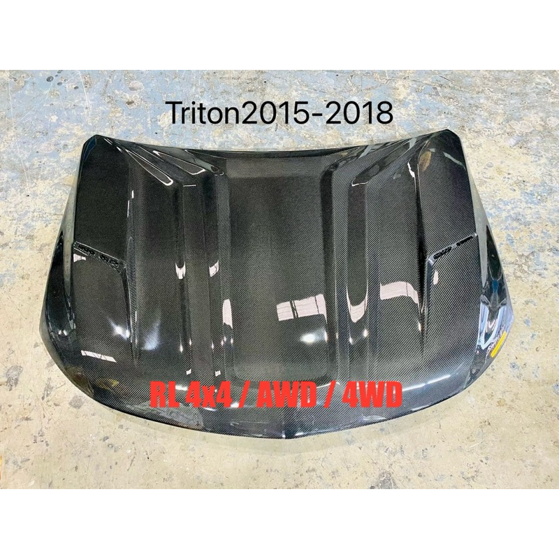 Mitsubishi triton L200 2009 - 2024 Akana Vartech Carbon fiber front bonnet bonet hood cover ...