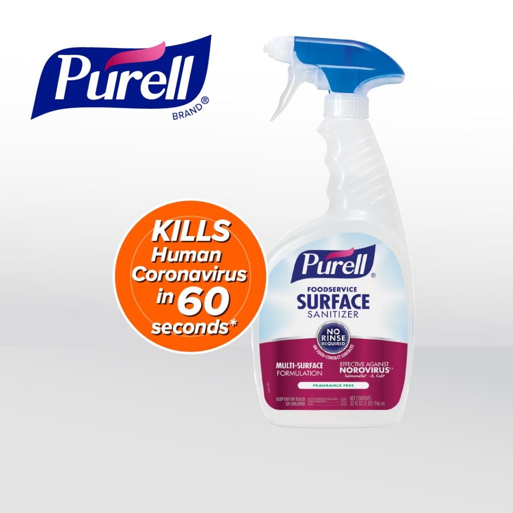 PURELL® Food Service Surface Sanitizer - 32 fl oz Capped Bottle (with ...