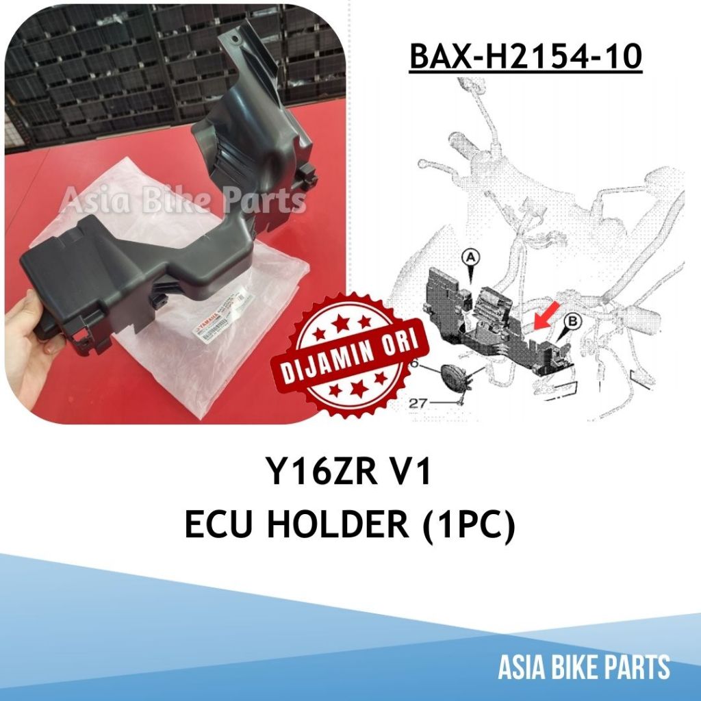 Yamaha Original Y16ZR V1 ECU Holder Case Kotak Holder Pemegang CDI ...