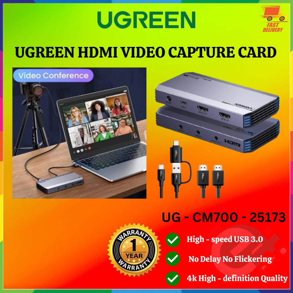 UGREEN HDMI VIDEO CAPTURE CARD - UG - CM700 - 25173 | Shopee Malaysia