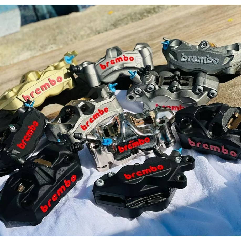 ORIGINAL BREMBO M3 K50 M4 M5 STYLEMA P34 CALIPER 4POT/ 2POT BLACK SILVER GOLD RED LOGO READY ...