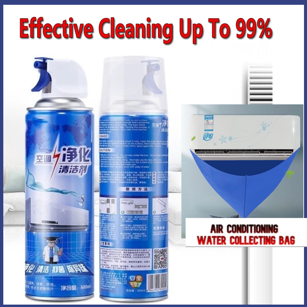 Aircond Cleaner Spray 500ml Air Conditioner Cleaner for Air Con Dust ...