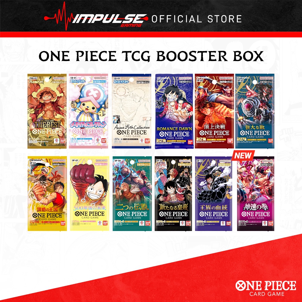 One Piece TCG [JAPAN VERSION]: Booster Pack: PRB01 / EB02 / OP07 / OP08 ...