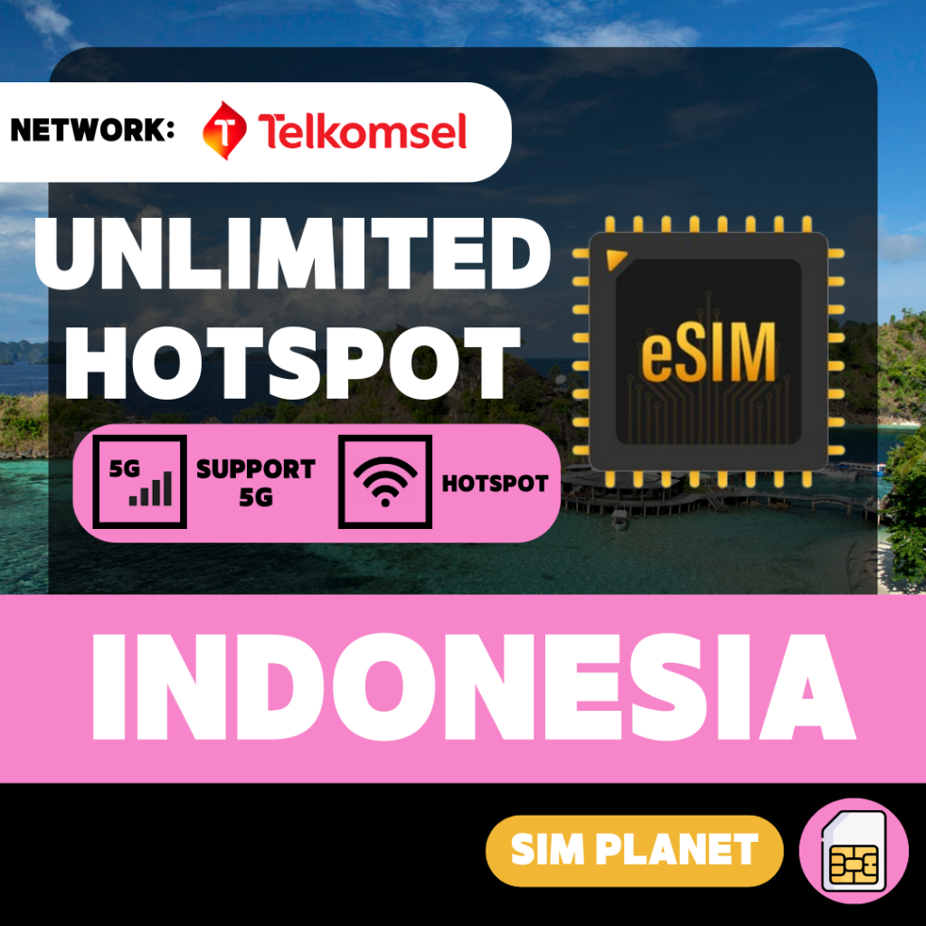 eSIM Planet 【 Indonesia 】Telkomsel XL Thailand eSIM Travel eSIM ROMING ...
