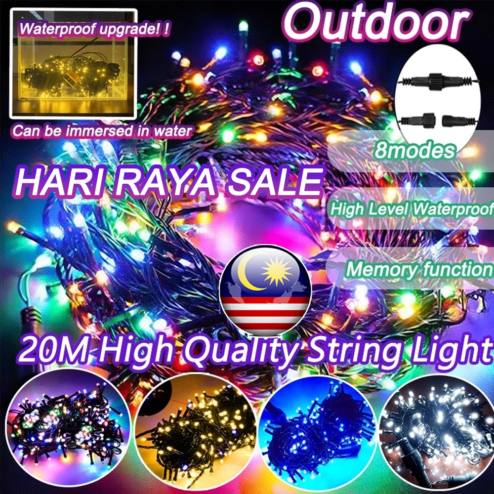 200LED 20M Lampu raya led Light Strip Waterproof lampu kelip kelip ...