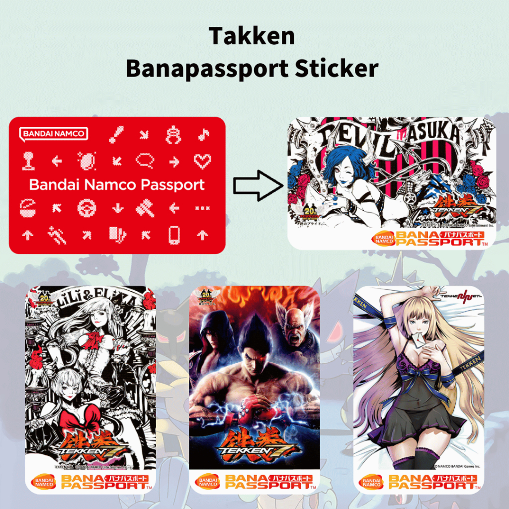 Banapassport Amusement IC Blank Card and Takken Sticker Design | Shopee ...