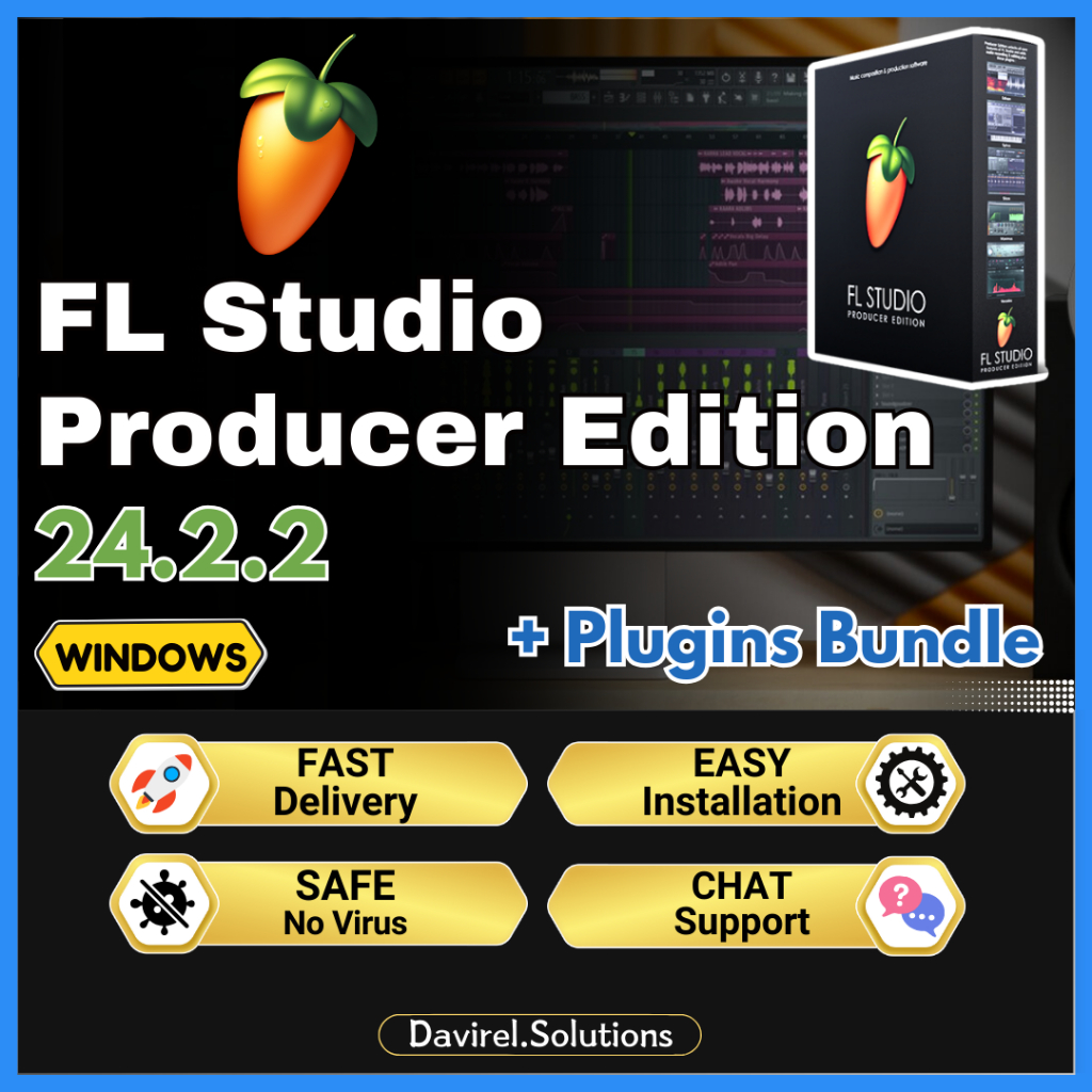 Fl Studio v24.2 Producer Edition + All Plugins Edition | Full Version | Windows | Shopee Malaysia