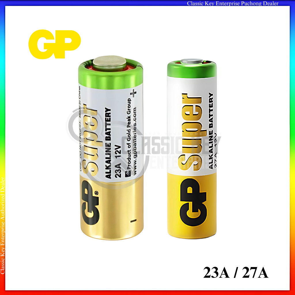 GP Super Alkaline Battery 12V 23A 27A 1pc/5pcs | Shopee Malaysia