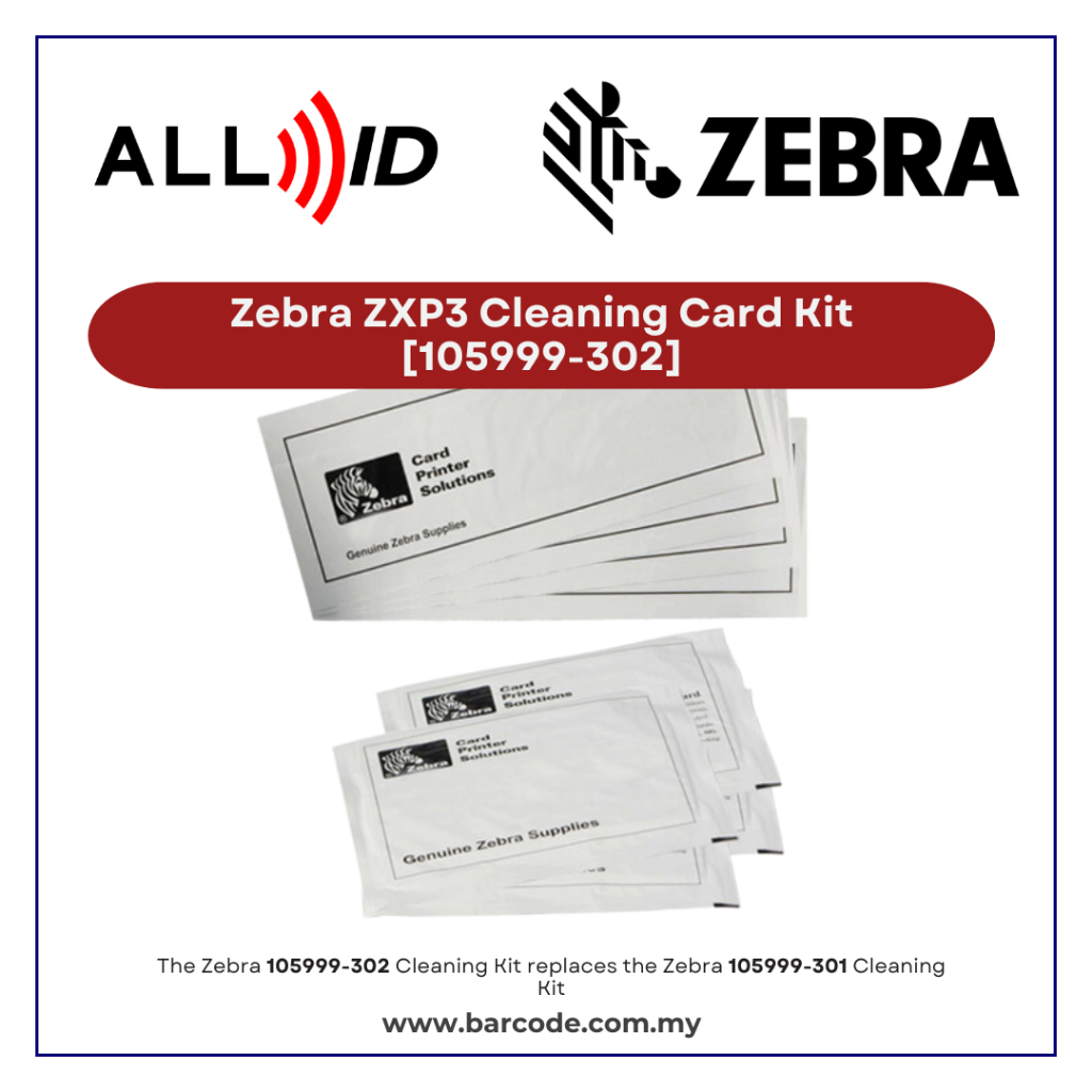 Zebra ZXP3 Cleaning Card Kit [105999-302] | Shopee Malaysia