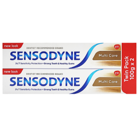 SENSODYNE Toothpaste Twin pack 100g x 2 - Multi Care / Gum Care / Fresh ...