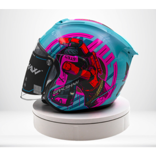 GRACSHAW G9191 HELMET ANIMALIA MODEL GRAFFITI | Shopee Malaysia