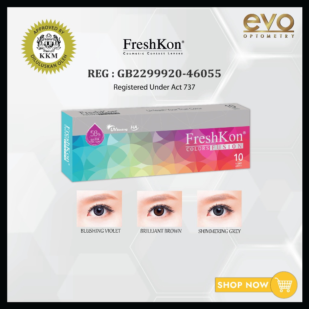 evo FreshKon COLORS FUSION Daily Contact Lens (10 pcs) | Shopee Malaysia