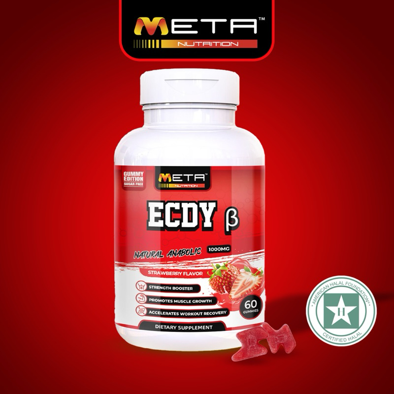 ECDY 1000mg - ZERO SUGAR 60' Gummies by META NUTRITION | Strength ...