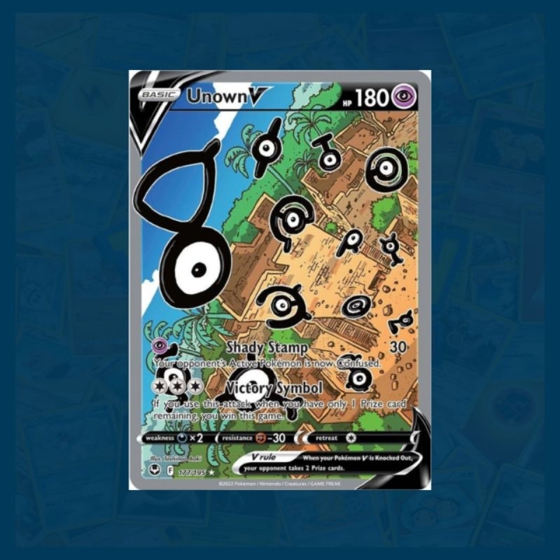Unown V (177/195) Alternate Art | Silver Tempest | Pokemon TCG Card | Shopee Malaysia