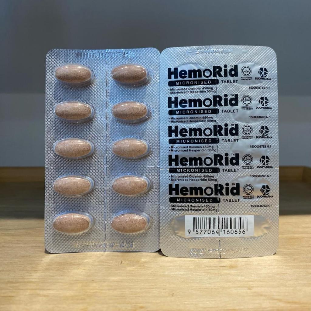 HemoRid Tablet 10 biji per-strip | Shopee Malaysia