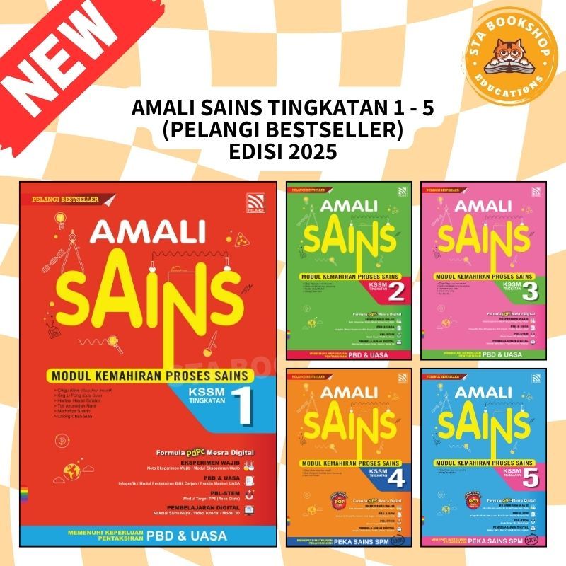 [STA] 2025 AMALI PROSES SAINS KSSM TINGKATAN 1. 2. 3. 4. 5 (PELANGI ...