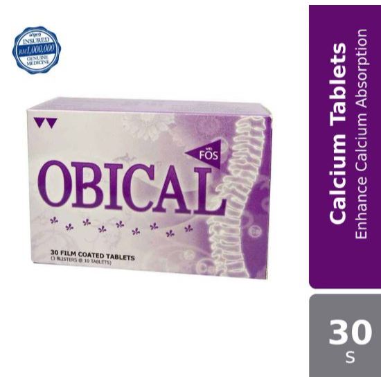 OBICAL Calcium, Magnesium, Phosporus, D3 & FOS 30s + 10s: Kesihatan ...