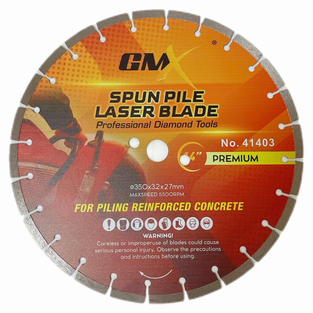 GMX Spun Pile Laser Blade Professional Diamond Tool 14" Saw Blade Laser ...