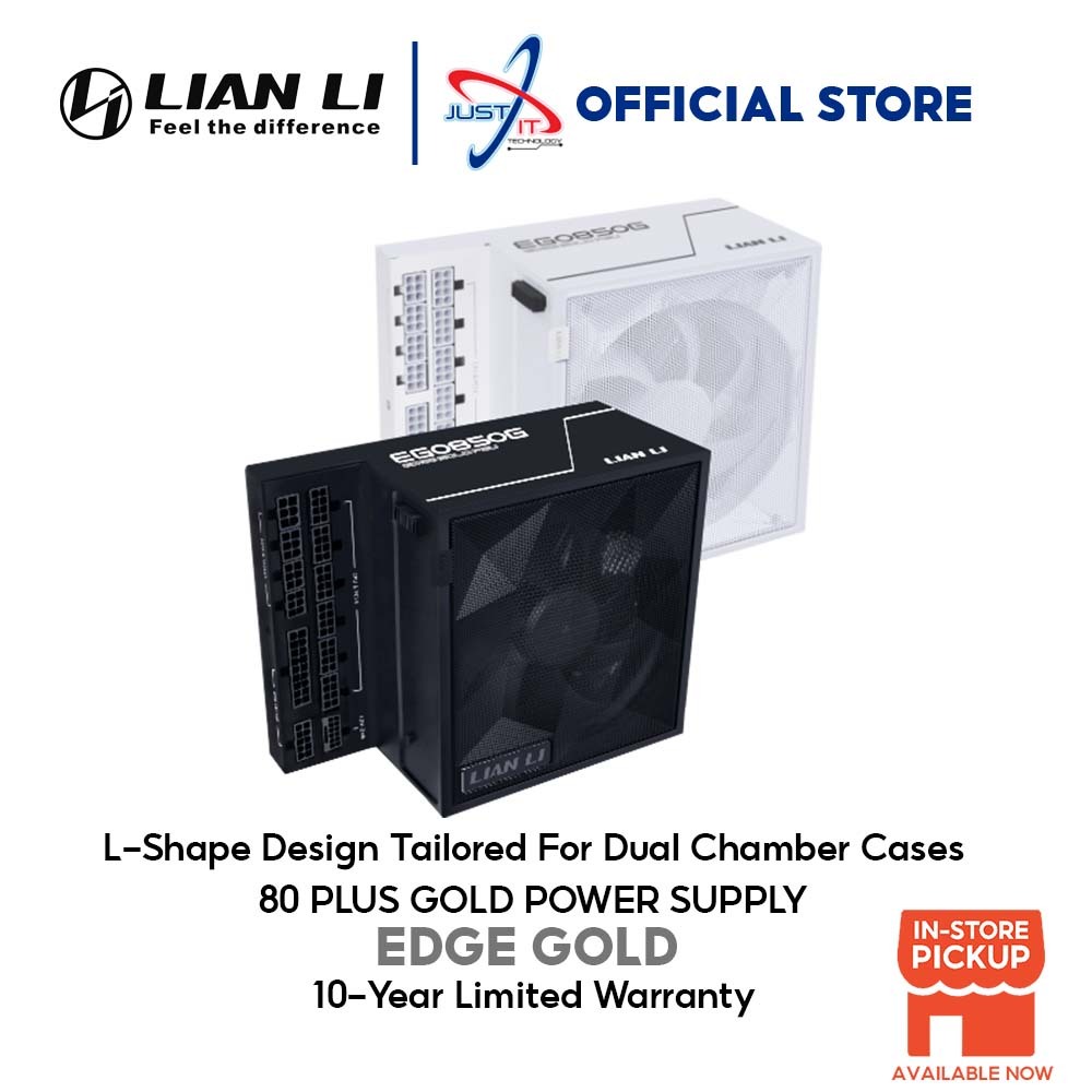 LIAN LI EDGE 850W / 1000W / 1200W 80 PLUS GOLD FULL MODULAR ATX3.1 ...