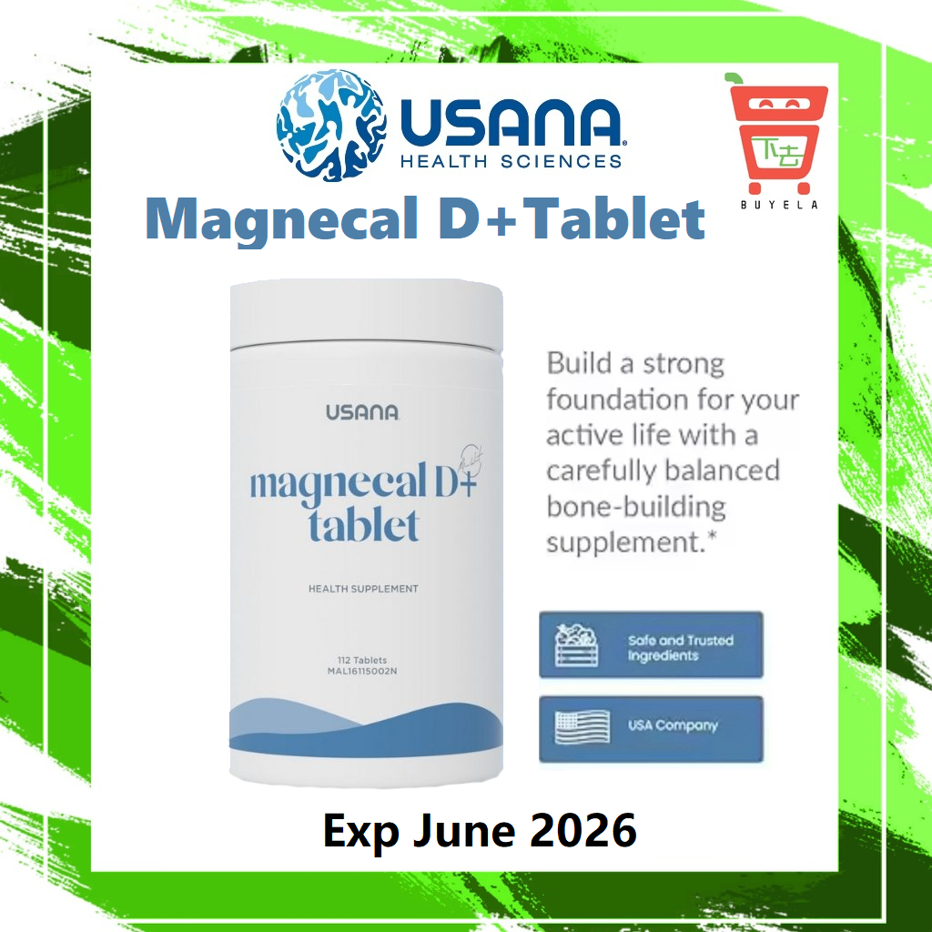 🔥ORIGINAL USANA MAGNECAL D PLUS EXPIRATION DATE June 2026 活力鈣鎂D片 112 ...
