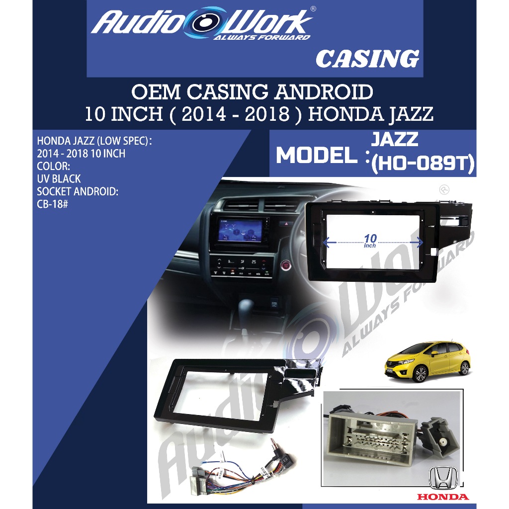 HONDA JAZZ 2014-2021 10Inch - Android Player Casing | Shopee Malaysia