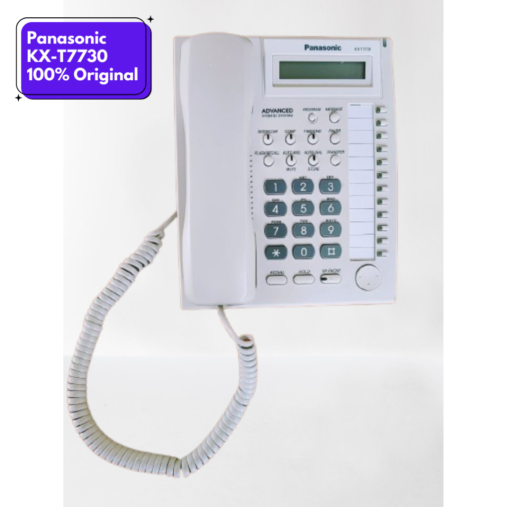 New Panasonic KX-T7730 with High-stand (with Original box)- 12 Phone ...