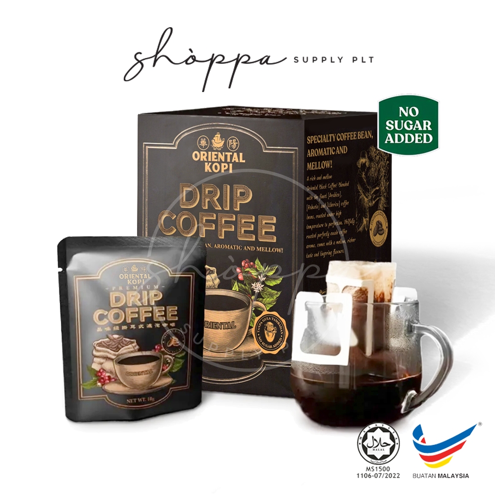 SHOPPA Oriental Kopi DRIP COFFEE | 18g x 10 sachets [Best Before : 11. ...