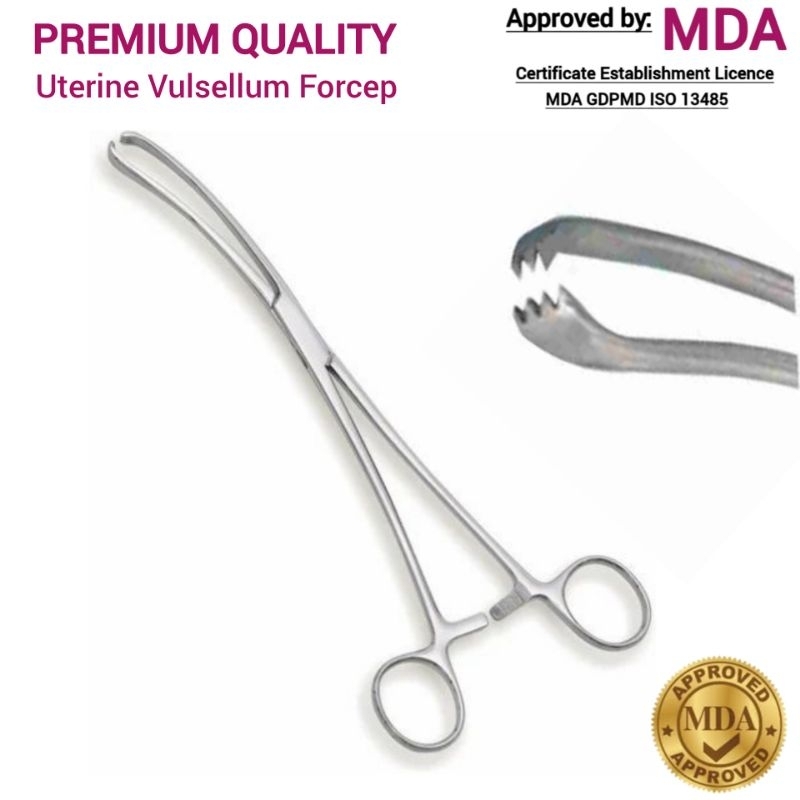 Teale Vulsellum Uterine Tenaculum Forceps 23 CM Surgical Medical Hand ...