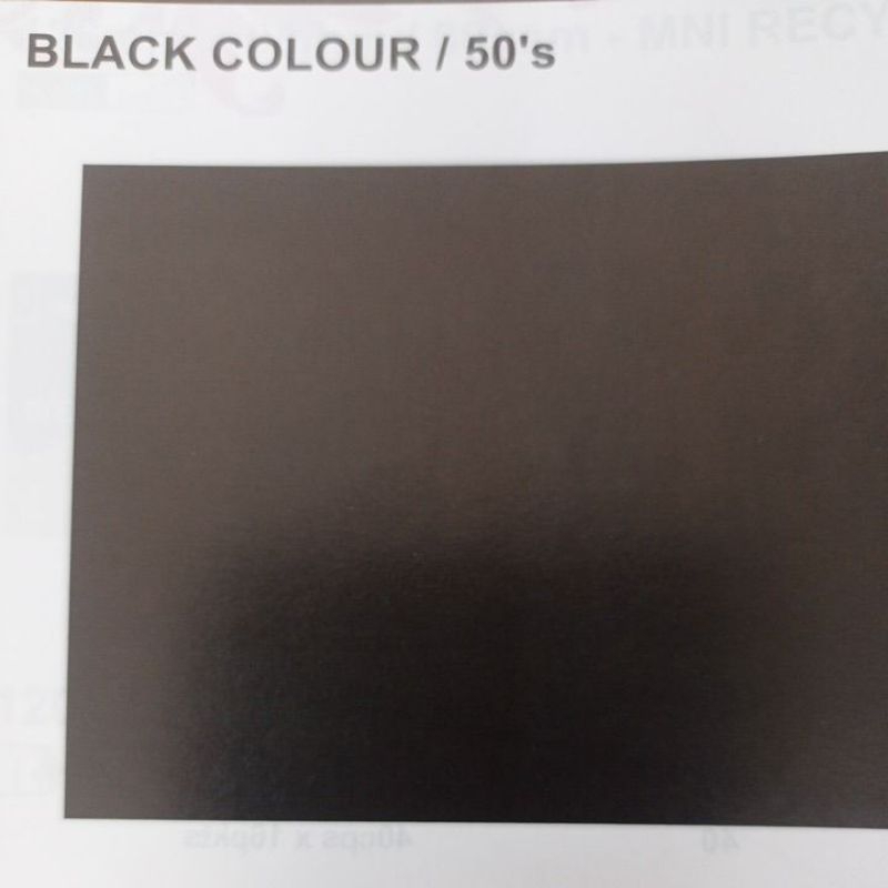 BLACK MANILA CARD 50'S/KAD MANILA WARNA HITAM 50'S | Shopee Malaysia