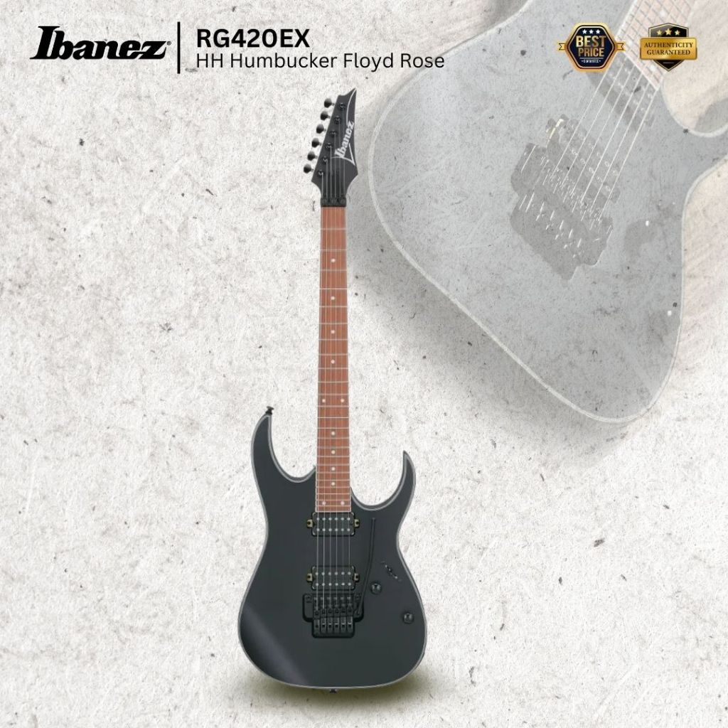 Ibanez RG420EX HH Humbucker Floyd Rose Electric Guitar - Black Flat ...