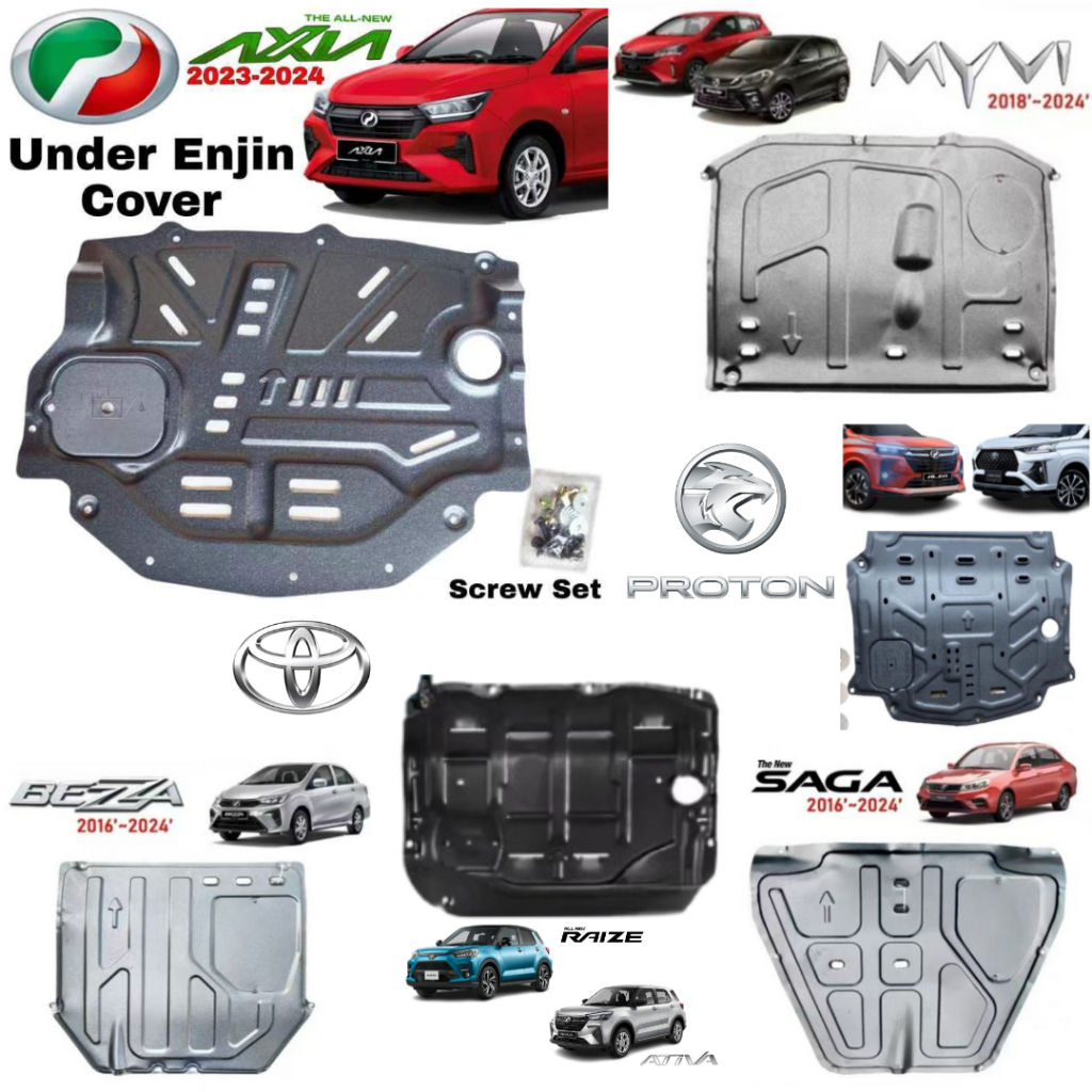 ENGINE Under Cover Mud Splash Cover Engine Protector Myvi Bezza Axia ...