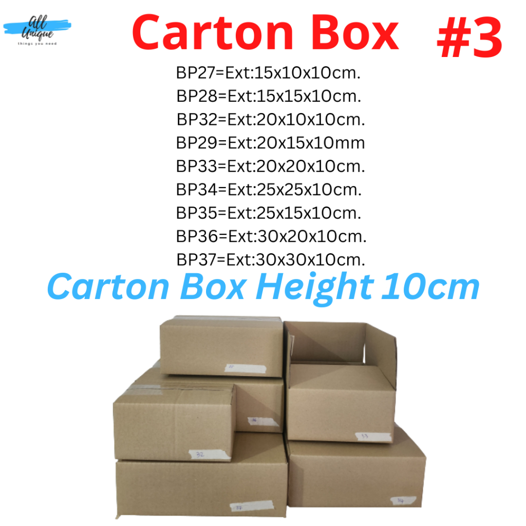 Carton box #3-Carton Box-Packing box-courier box-kotak-pizza box ...